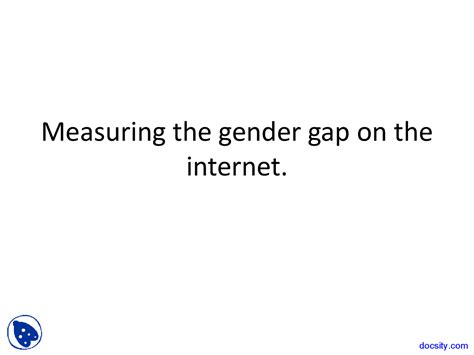 Gender Gap Gender Inequality Lecture Slides Docsity