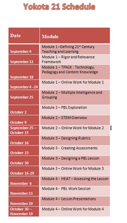 Course Syllabus And Schedule Yokota 21 Transforming Education
