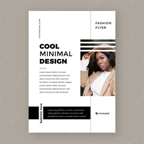 평면 디자인 미니멀리스트 포스터 템플릿 무료 벡터