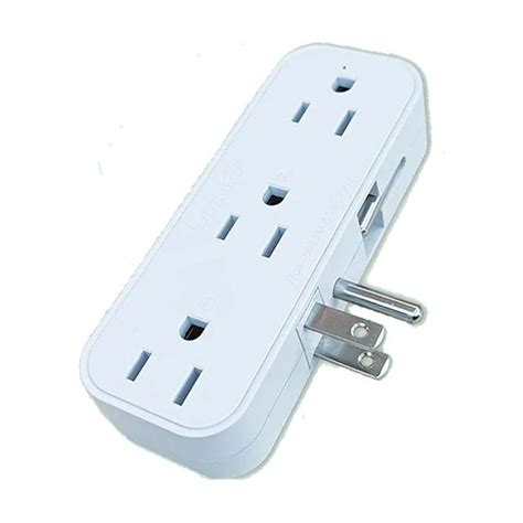 Omni Wda 006 Side Access Multiple Socket Adapter W 6 Gang 10a 2500w