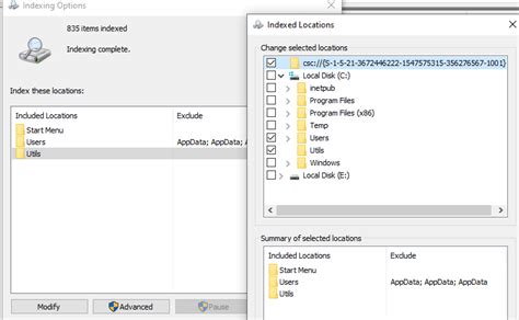 Can`t Manage Windows Search Index Microsoft Qanda