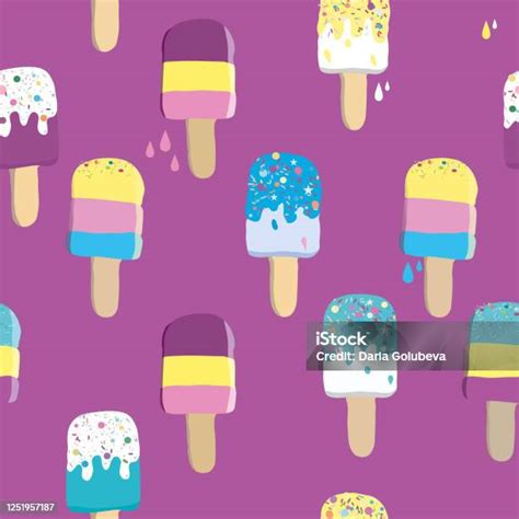 과일 육즙 이 아이스크림과 매끄러운 패턴 냉동 요구르트 녹은 여름 디저트 감귤류 과일에 대한 스톡 벡터 아트 및 기타 이미지 감귤류 과일 과일 낙서 드로잉 Istock