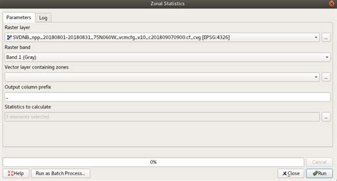 Ubuntu Can T Select Vector Layer QGIS Zonal Statistics Geographic Information Systems Stack