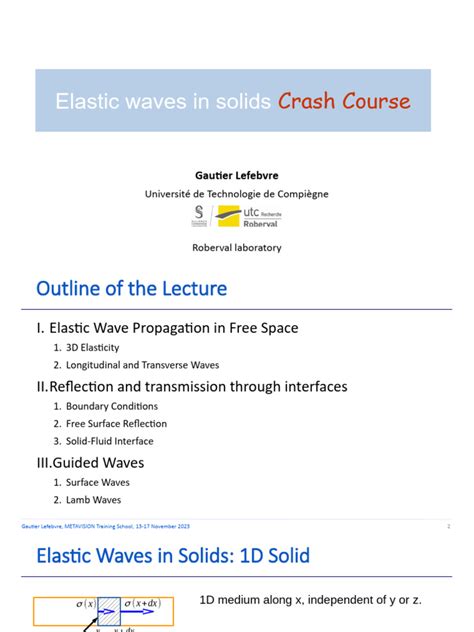 Elastic Waves In Solids Pdf Waves Linear Elasticity