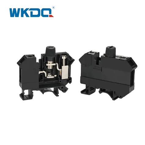 DIN Rail Fuse Disconnect Terminal Block With Screw Cap Terminal Block Phoenix And Feed Through