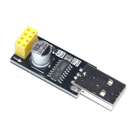 adaptor usb programat pentru esp 01 si esp 01s ch340 argintiu negru