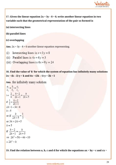 Linear Equations In Two Variables Examples With Answers Pdf Home Design Ideas
