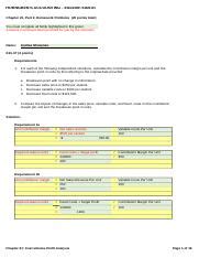 CHP 21 2 Homework Problems REVISED Xlsx HORNGREN S ACCOUNTING