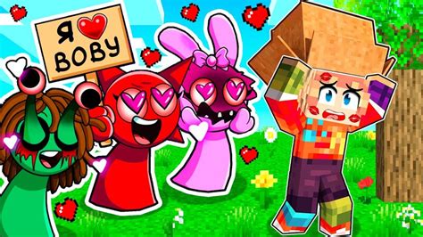 1000 Девушек Спрунки Влюбились В МЕНЯ В Майнкрафт — Видео от Пчола Майнкрафт Смотреть онлайн