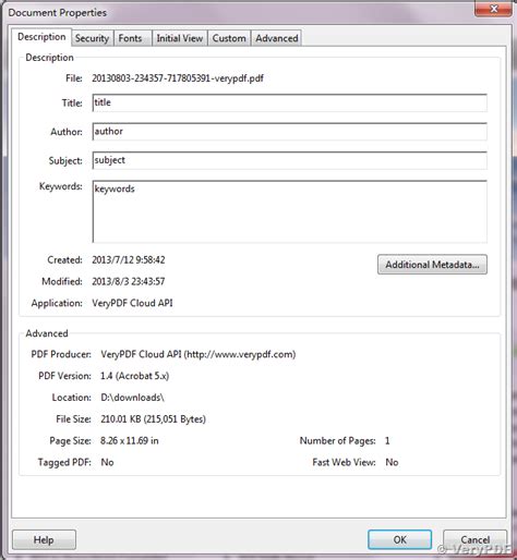 Verypdf Cloud Api Platform Pdf Metadata Manager Cloud Api Extract