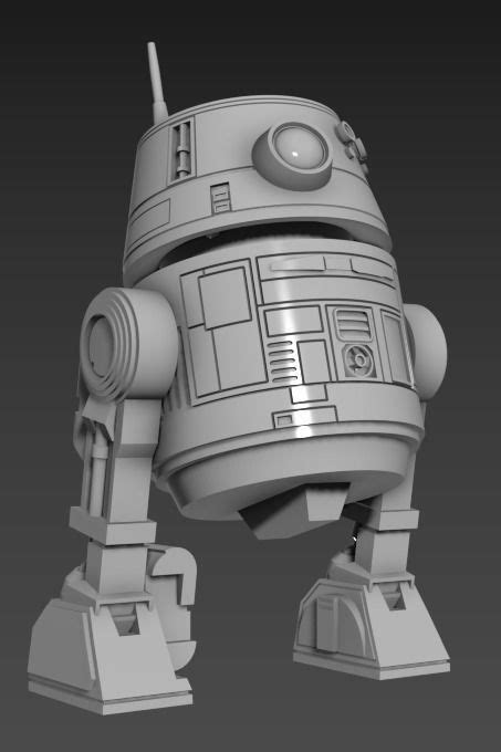 M2 D8 Astromech Droid One12 Scale Stl Files 3d Model 3d Printable Cgtrader