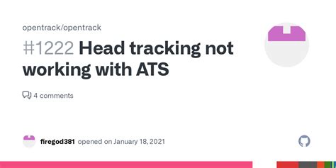 Head Tracking Not Working With Ats · Issue 1222 · Opentrackopentrack
