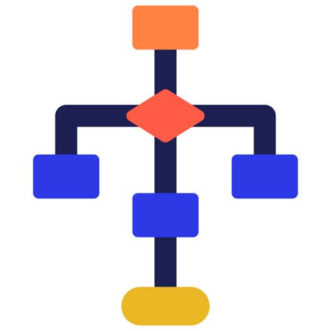 Flowchart Juicy Fish Flat Icon