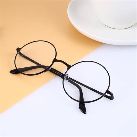Round Circle Metal Frame Eyeglasses Original Clear Vicedeal