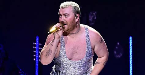 Sam Smith Wows Fans In Low Cut Sequinned Body Suit On Stage At Jingle Bell Ball Irish Mirror