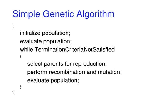 Ppt Genetic Algorithms And Genetic Programming Powerpoint Presentation Id 4134102
