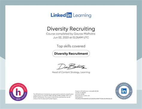 gaurav malhotra on linkedin certificate of completion