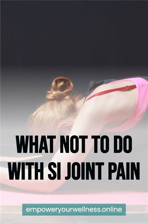 Sacroiliac Joint Pain Exercises Artofit