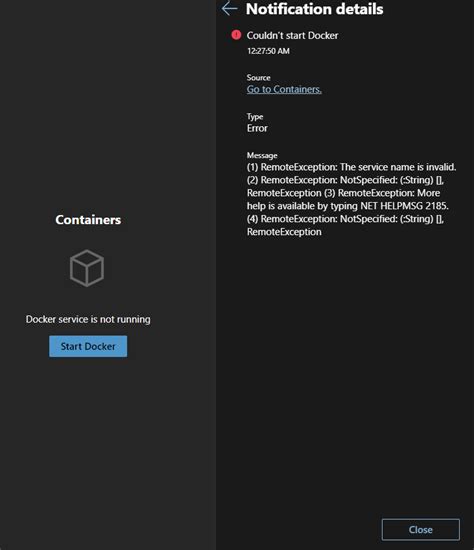 Wac Error Couldnt Start Docker Container Microsoft Community Hub