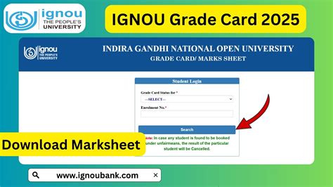 Ignou Grade Card Status 2025 Complete Guide To Check Your Scores