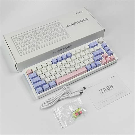 Zifriend Za68 Custom 60 Percent Keyboard Rgb Backlit Gaming