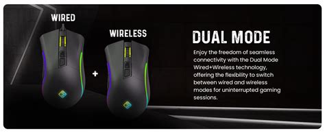 Cosmic Byte Hellfire RGB Wireless Gaming Mouse Dual Mode 8000 DPI 500Hz Polling Pixart 3104