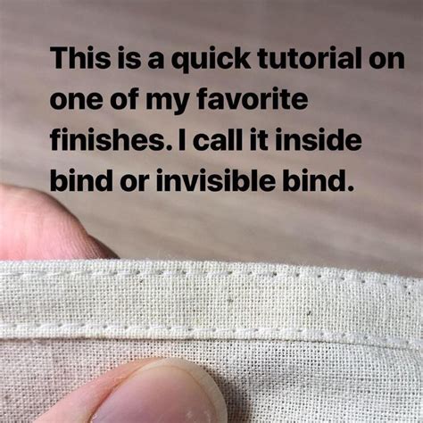 The Inside Bind Tutorial Is Up Melbournesews Sewingtutorial Binding