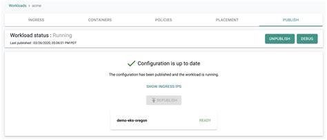 Kop Workloads Publish Rafay Product Documentation