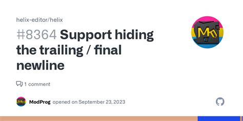 Support Hiding The Trailing Final Newline Issue 8364 Helix