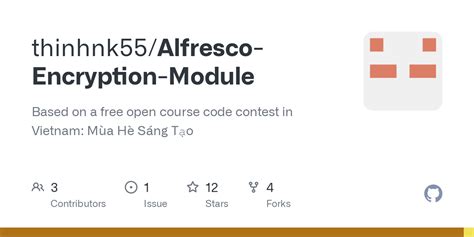 Github Thinhnk Alfresco Encryption Module Based On A Free Open Course Code Contest In