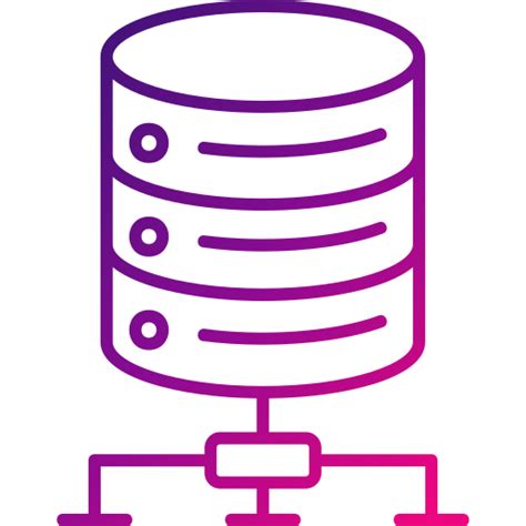 Database Storage Generic Gradient Outline Icon
