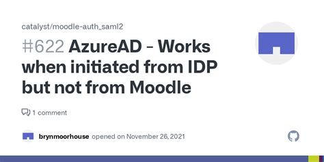AzureAD Works When Initiated From IDP But Not From Moodle Issue