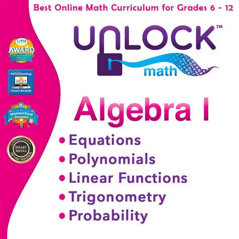Unlock Algebra I Homeschool Curriculum Fair