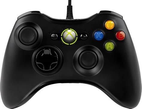 Microsoft Xbox 360 Wired Controller Vibration Feedback Responsive Analog Triggers Flexible