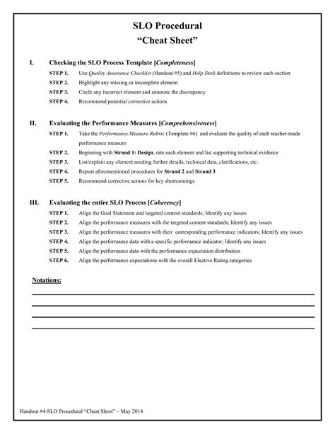 handout 4 slo procedural cheat sheet may 2014 final docx