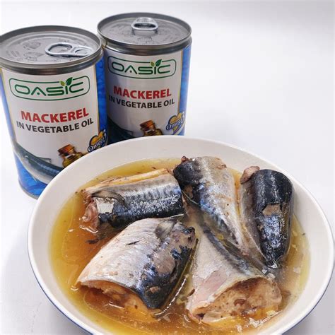 Canned Fish In Brine Canned Mackerel In Tinned With Good Quality Oem On