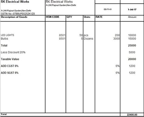 Tally Invoice Format In Word Horedsirish