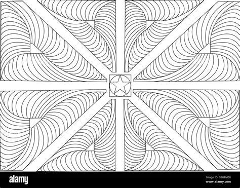 An Abstract Geometric Design Featuring Radiating Curved Lines Within Triangular And Rectangular