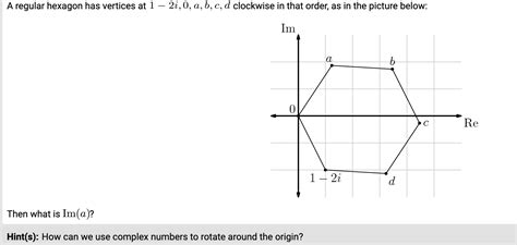 Solved Hint S How Can We Use Complex Numbers To Rotate Chegg