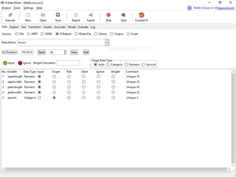 Using Rattle With Iris For R Programming Dummies