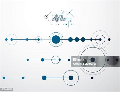 기계적 체계 공학 원과 메커니즘의 형상 부품 드로잉 벡터 기술 계획 웹 디자인 및 배경 화면이 나 배경으로 사용할 수 있습니다 가상현실에 대한 스톡 벡터 아트 및 기타