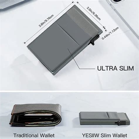 Rfid Blocking Pop Up Card Holder Wallet Metal Wallet Credit Card Holder