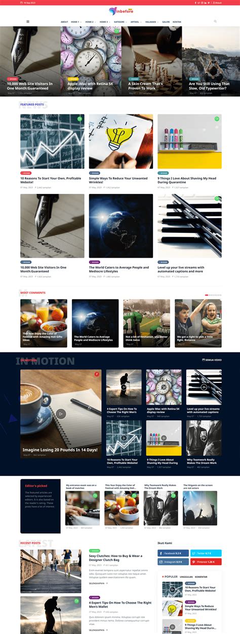 Web Portal Berita Dan Majalah Profesional Viral News