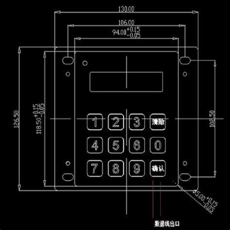 Matrix Type Usb Numeric Keypad With Display 3 4 Layout Usb Numeric