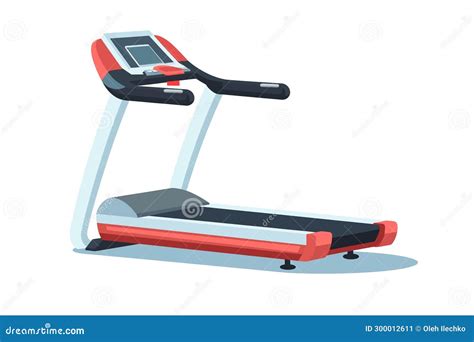 Treadmill Isolated Vector Style Illustration Stock Vector Illustration Of Athletic Equipment