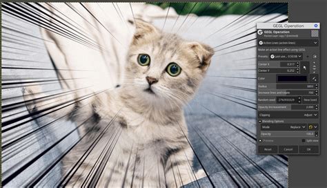 Make Action Lines Using This Gimp Plugin Linuxbeaver Gegl Action Lines