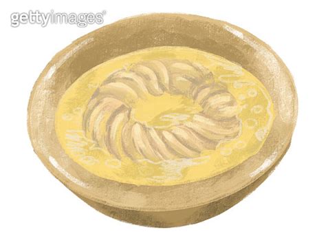 Udon Noodle Soup With Toppings Japanese Food Illustration Hand Drawing