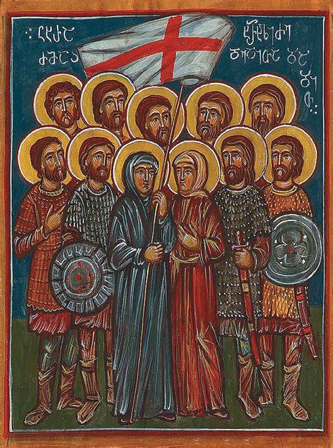 Orthodox Christianity Then And Now Holy Nine Kherkheulidze Brothers With Their Mother And