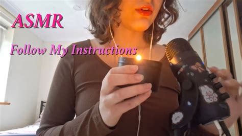 Asmr Follow My Instructions Youtube