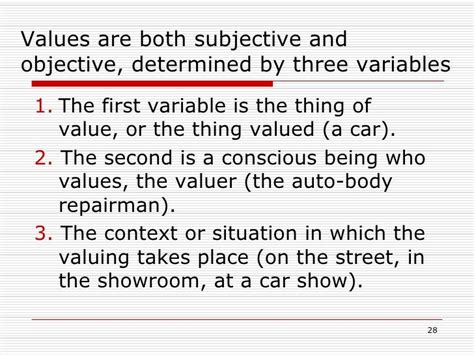 😂 Are Values Subjective Or Objective Subjectivity Theory Values Are